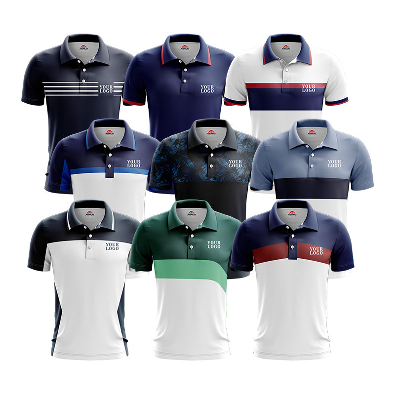 custom golf embroidered polo t shirts – AISNUG APPAREL